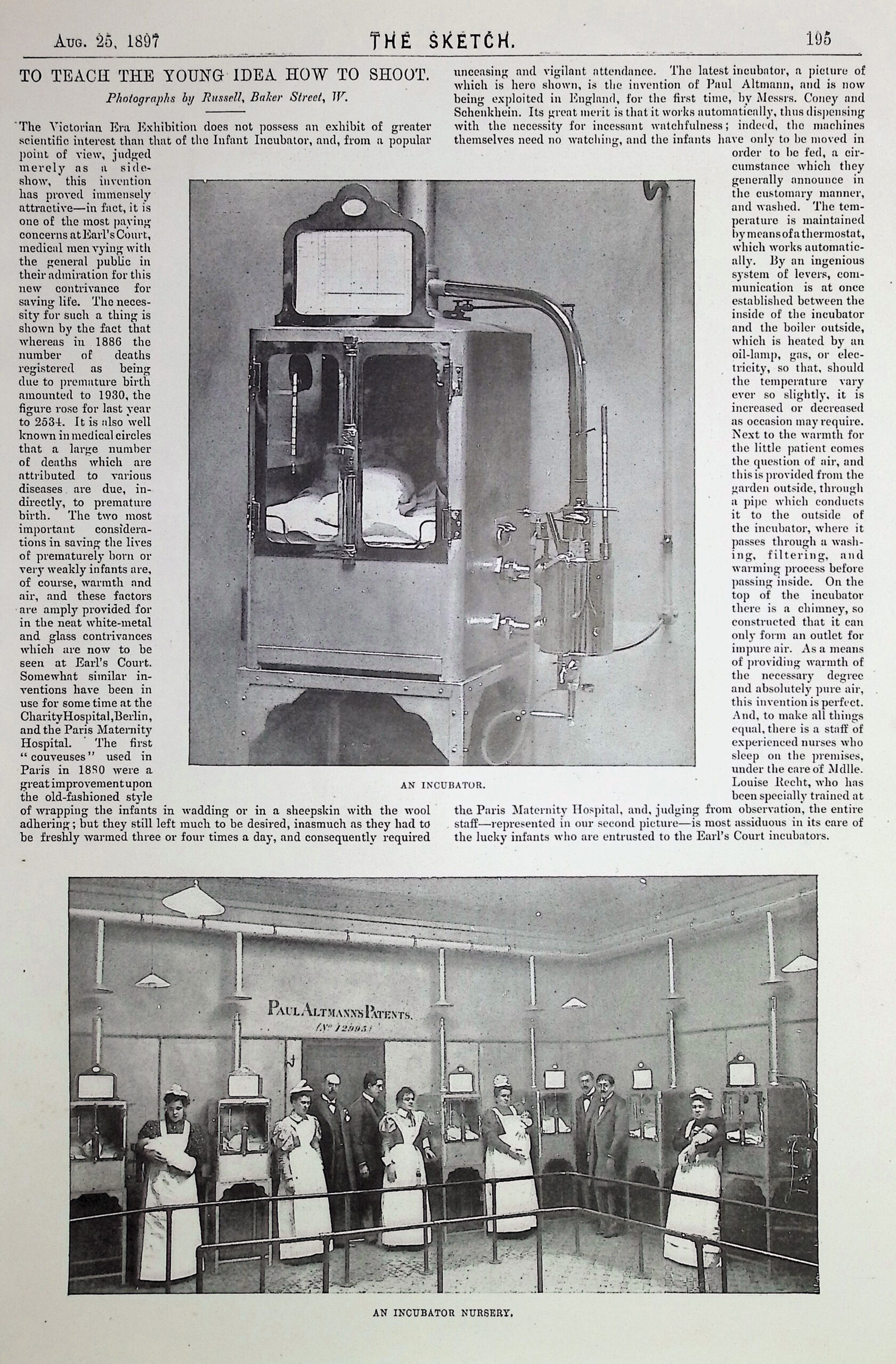 Victorian Era Exhibition at Earl’s Court – Neonatology on the Web